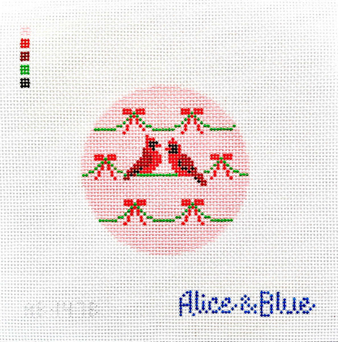 Pink Cardinals – Alice & Blue