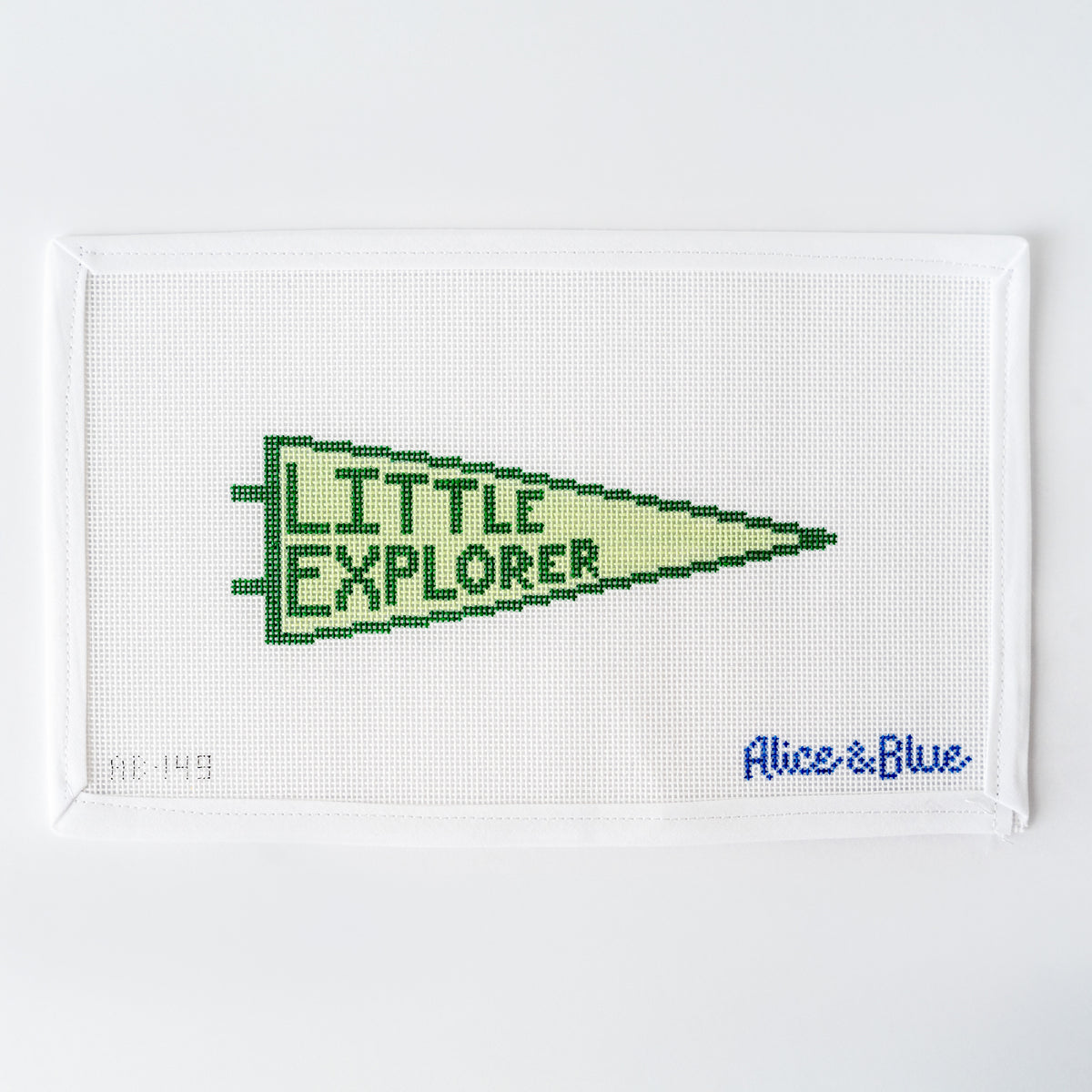 Little Explorer Midi Pennant Needlepoint Canvas – Alice & Blue