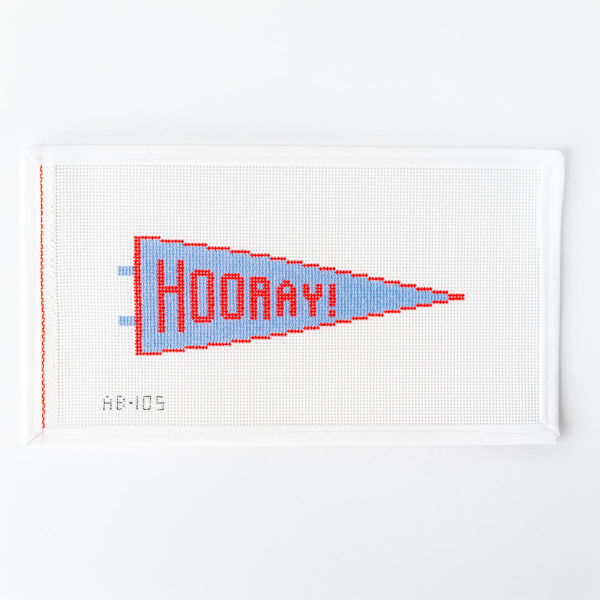 Hooray Pennant Needlepoint Canvas – Alice & Blue