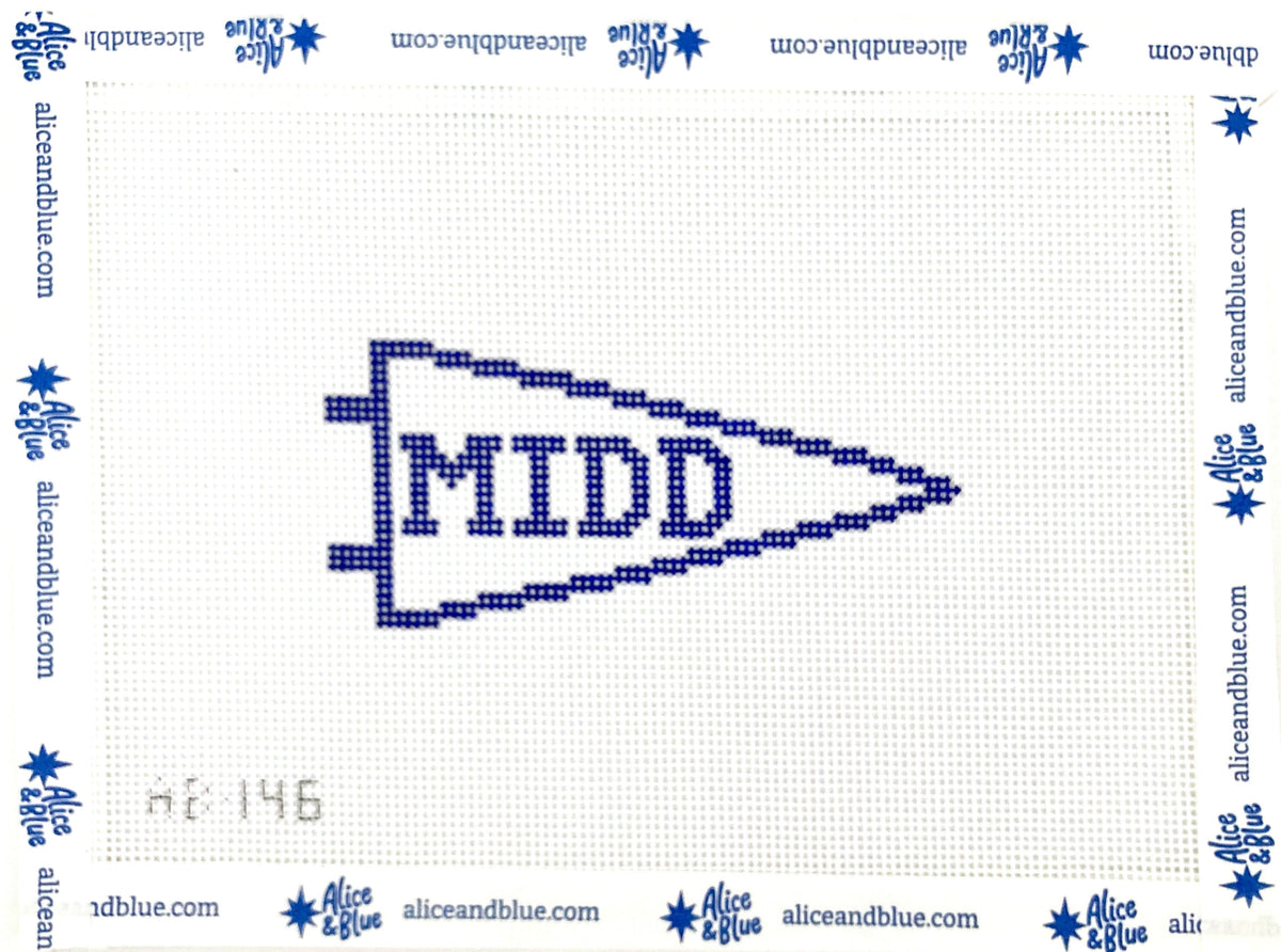 Middlebury Mini Pennant – Alice & Blue