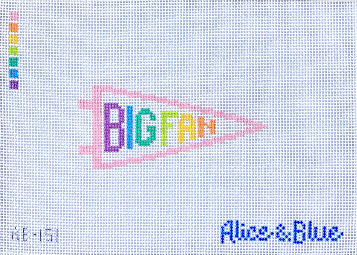 Big Fan Mini Pennant – Alice & Blue