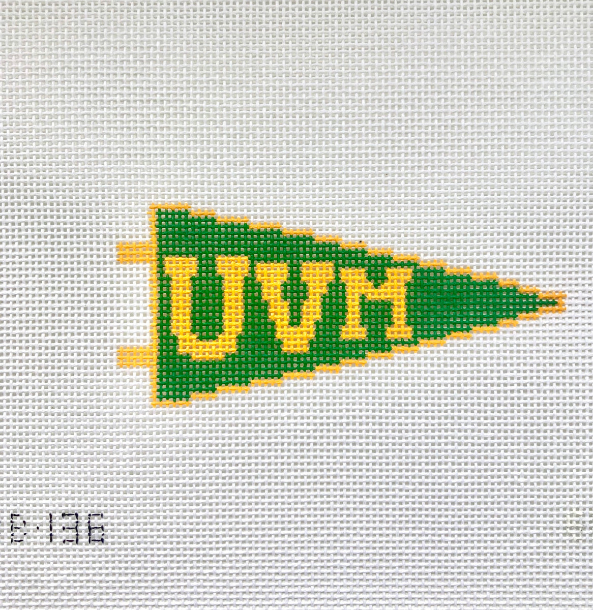 UVM Mini Pennant Needlepoint Canvas – Alice & Blue
